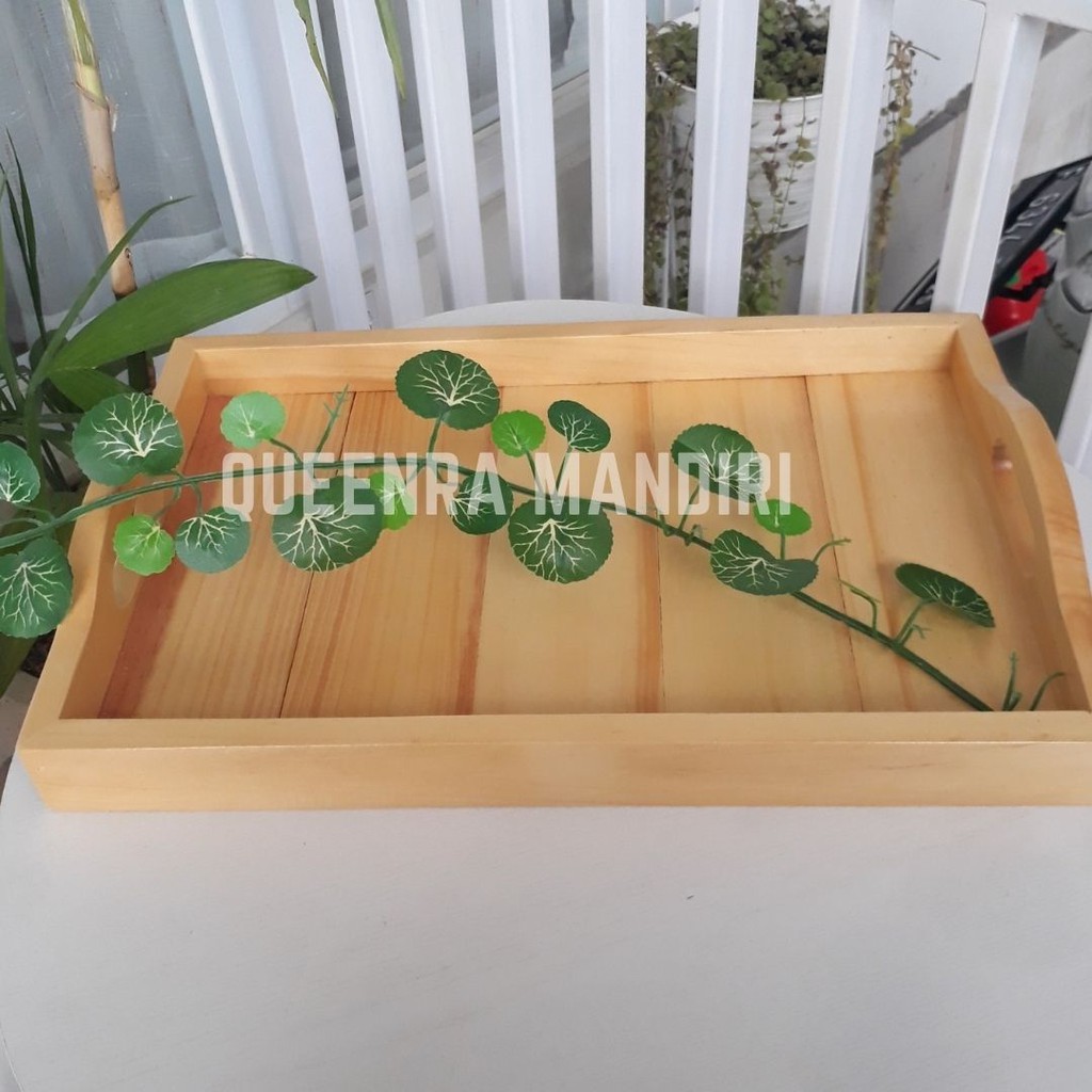 Jual Nampan Kayu/ Baki kayu/ Wood Tray Ukuran Besar Halus Tebal ...