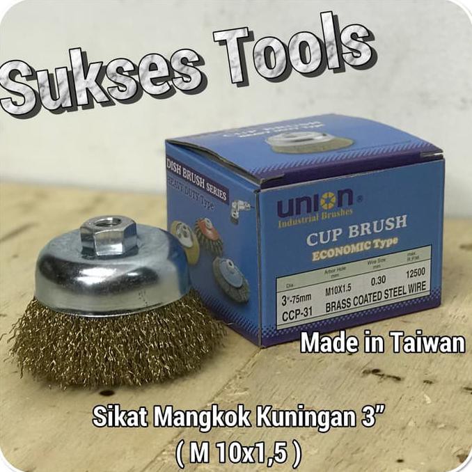 Jual Produk Unggulan Sikat Mangkok Kuningan Union 3" Cup Brush Ccp 31 ...