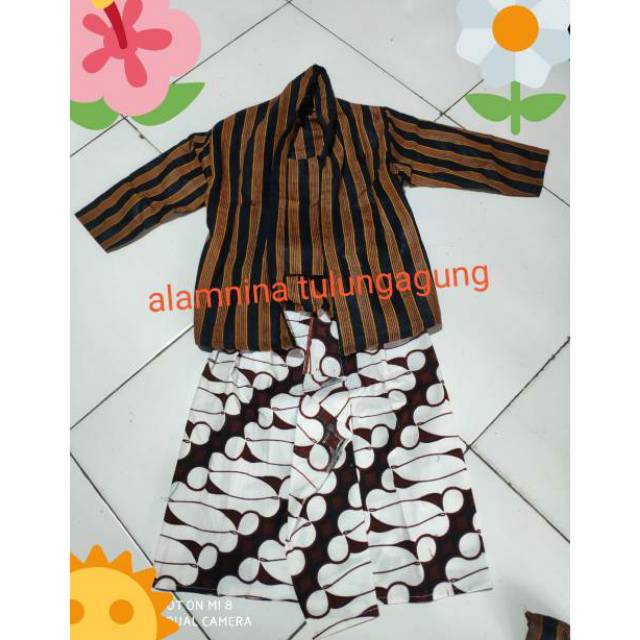 Jual Setelan kebaya lurik sorjan surjan adat jawa | Shopee Indonesia
