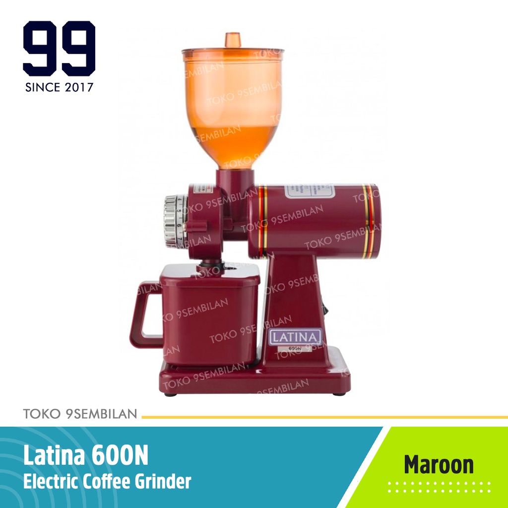 Jual Latina 600N Maroon Electric Coffee Mill Grinder Gilingan Kopi ...