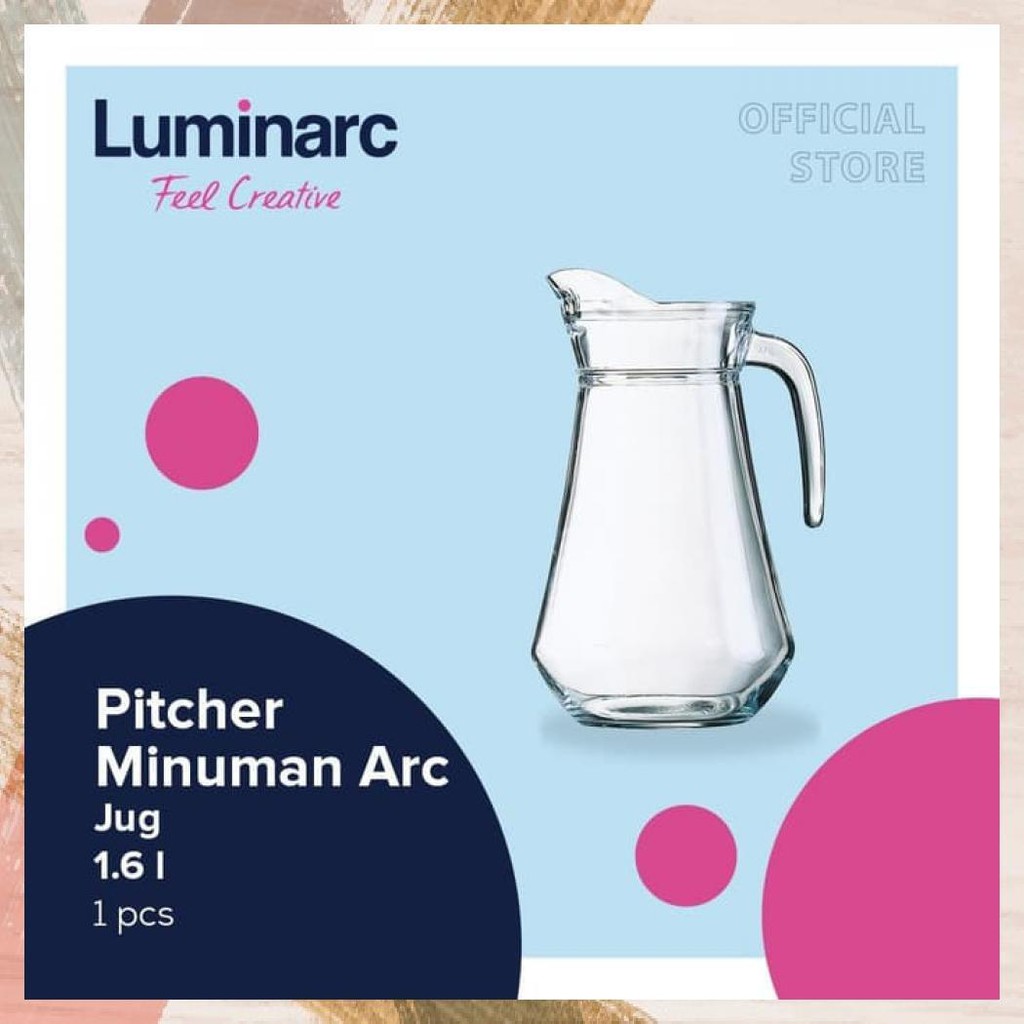 Jual Luminarc Pitcher Minuman Arc - Jug 1.6 L - 1 Pcs | Shopee Indonesia
