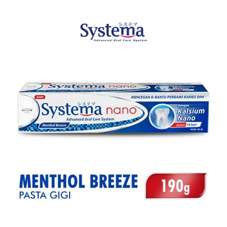 Jual SYSTEMA Pasta Gigi Pencegah Gigi Berlubang Menthol Breeze Tube ...