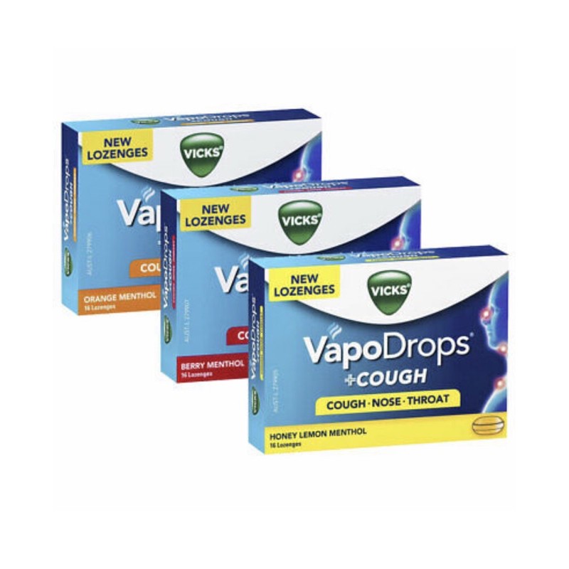 Jual vicks vapo drops + cough 16 lozenges | Shopee Indonesia