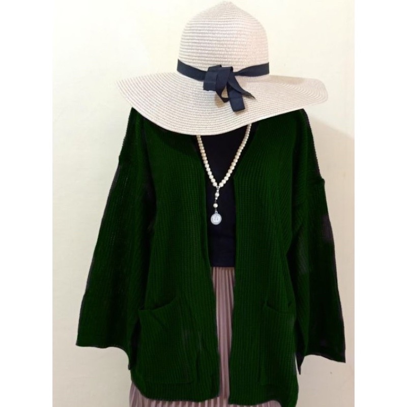 Jual LOCY CARDY Cardigan Rajut Oversized dan Normal Size - Kardigan Polos Wanita Bahan Rajut ...