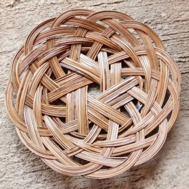 Jual piring lidi anyaman tradisional jaman dulu isi 10pcs | Shopee ...