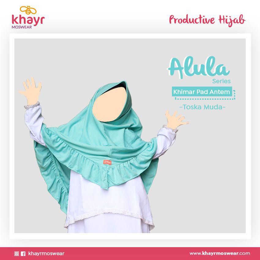Jual Alula kids Series Warna Toska Muda denga Pad Antem dan Tepi Rampel ...