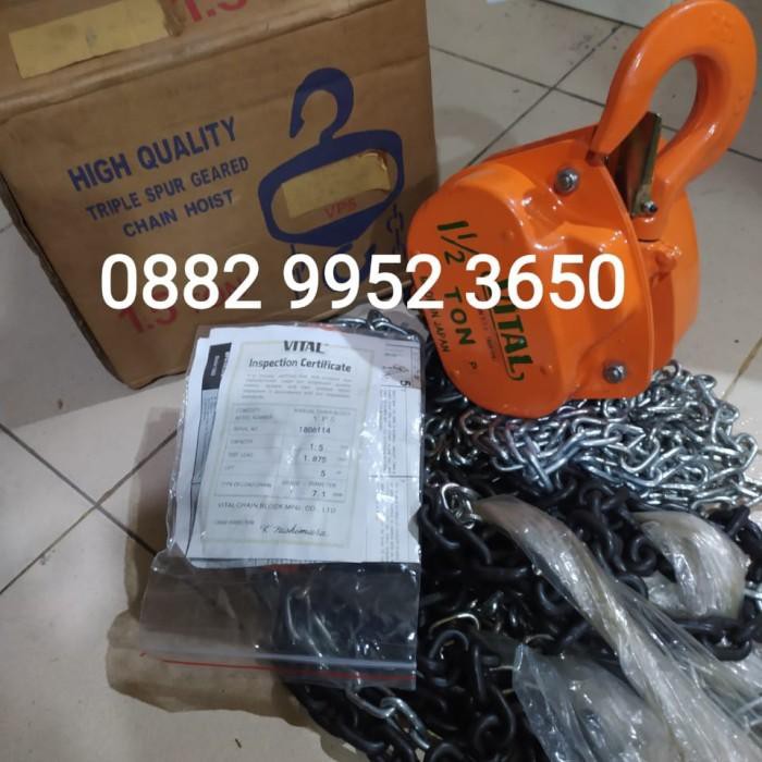 Jual [perkakas] - Promo Chain Block VITAL 1.5 Ton x 5 Meter-Takel Hand ...