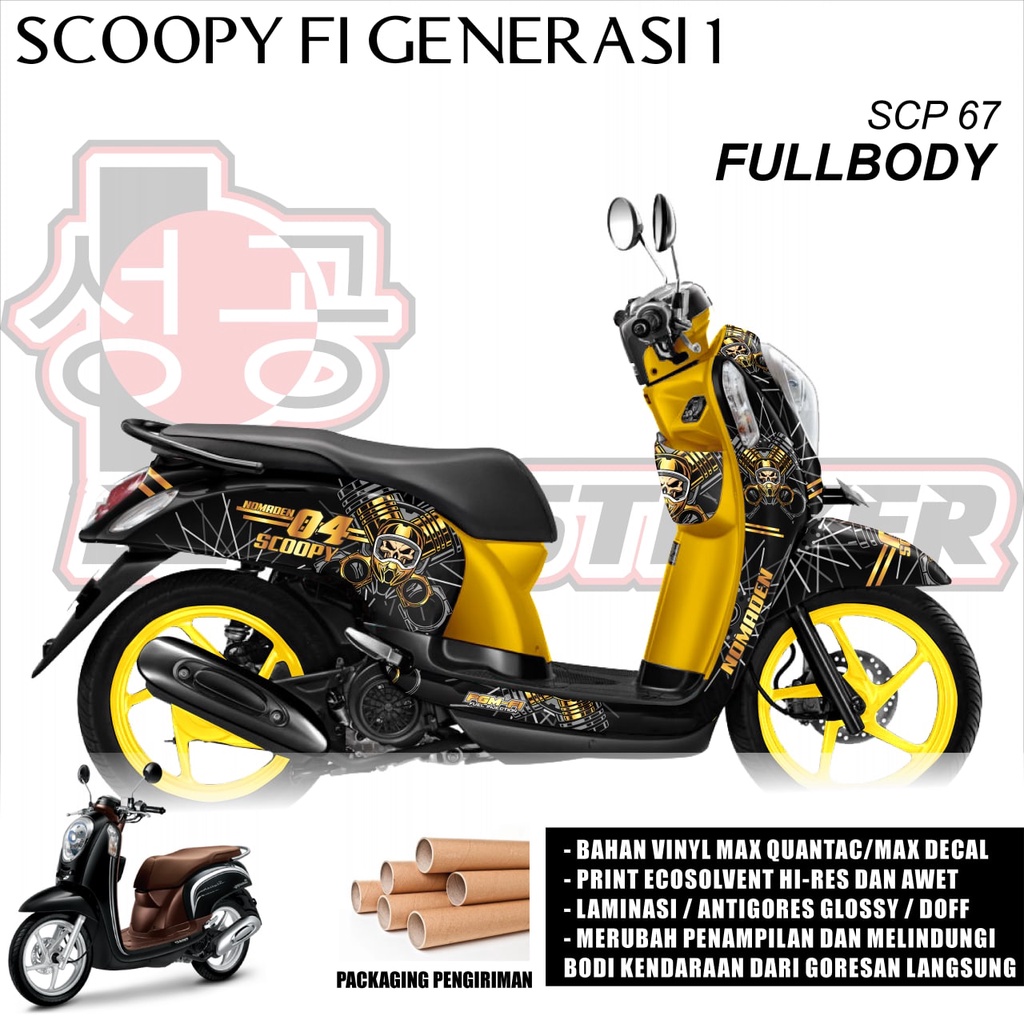 Jual DECAL STICKER SCOOPY FI 2013 2014 2015 2016 NOMADEN FULLBODY SCP 67 | Shopee Indonesia
