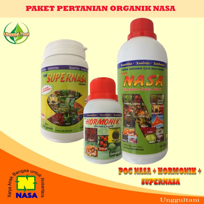 Jual Paket Pertanian Organik Nasa Lengkap (POC NASA + Hormonik ...
