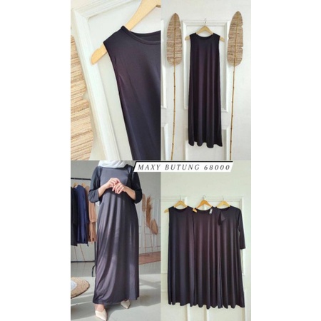 Jual Inner Gamis / Daleman Gamis Hitam Polos Bahan Jersey | Shopee ...
