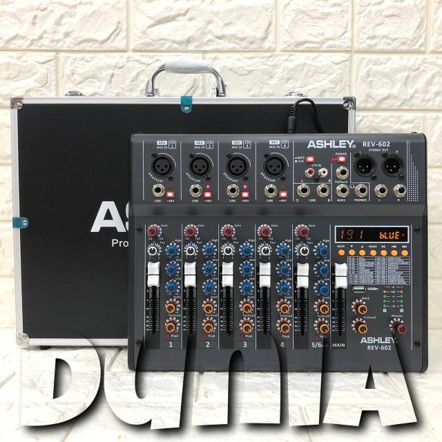Jual Mixer Ashley REV 602 Original Bluetooth 6 Channel Ashley REV602 | Shopee Indonesia