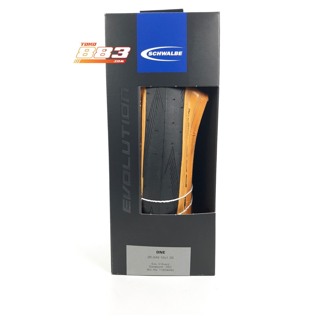 Jual Ban Schwalbe ONE Tan Wall 16 inch 349 Brompton 3sixty Pikes | Shopee Indonesia