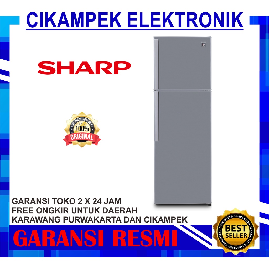 Jual KULKAS SHARP SJ 420 GPSD LEMARI ES 2 PINTU SJ420GPSD SJ 420GPSD ...