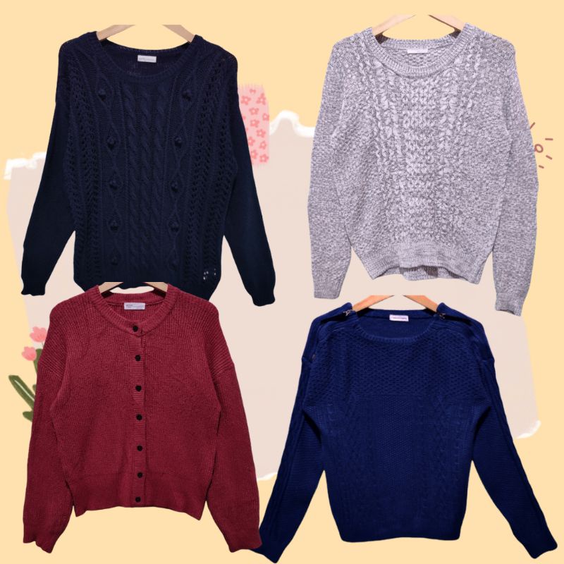 Jual SWEATER RAJUT KEPANG, CARDIGAN, VEST, OUTER GEMOY | Shopee Indonesia