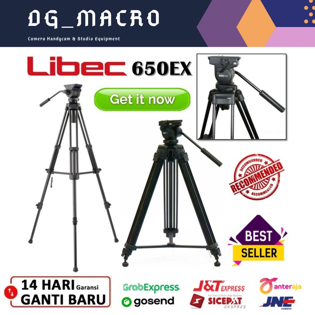 Jual Libec 650 EX Tripod Kamera & Handycam Professional | Shopee Indonesia