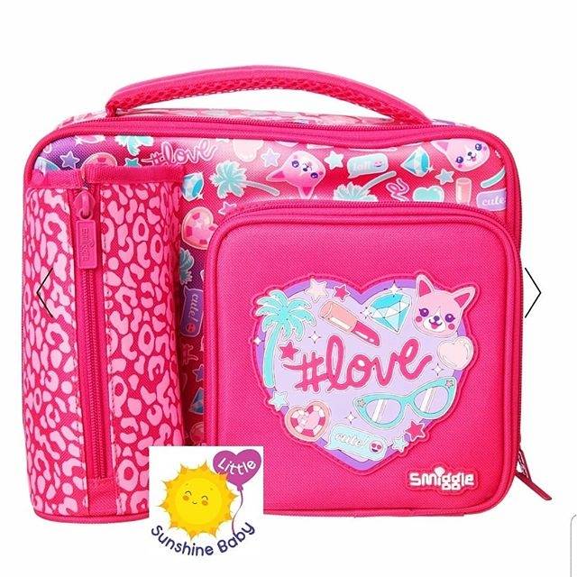 Jual Smiggle Stylin Lunch Box Double Compartment Pink Love Cat - Tas ...