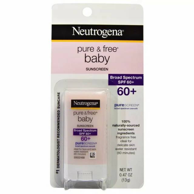 Jual Neutrogena Pure & Free Baby Sunscreen Stick SPF 60 + 13 gr ...