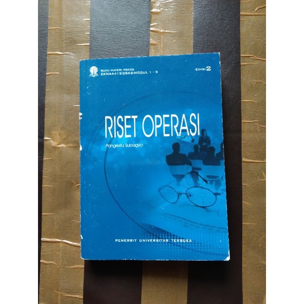 Jual Buku Materi Pokok RISET OPERASI edisi 2 oleh Pangestu Subagyo | Shopee Indonesia