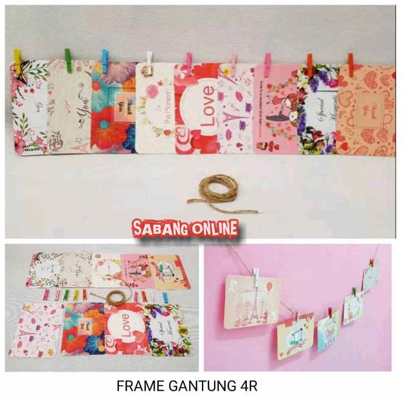 Jual FRAME FOTO KERTAS 4R / FRAME GANTUNG 4R | Shopee Indonesia