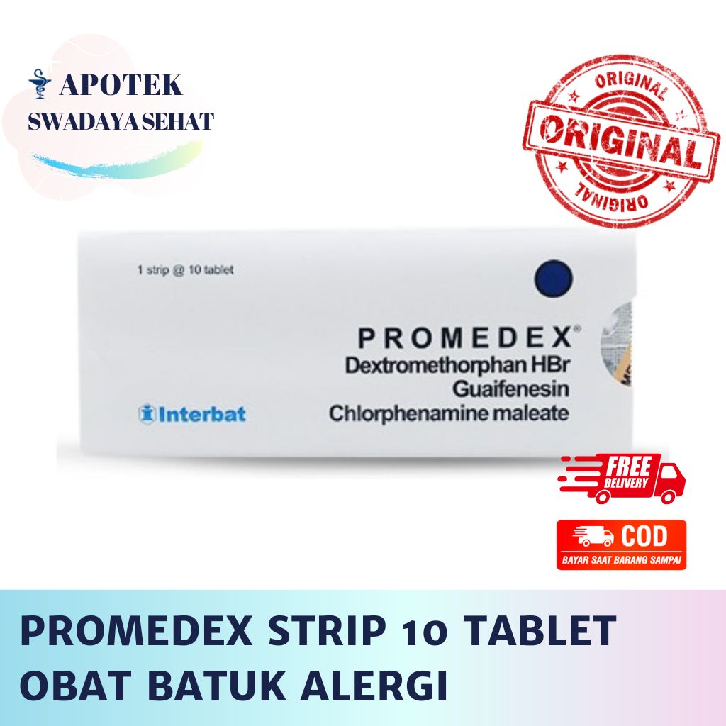 Jual PROMEDEX STRIP 10 Tablet - Obat Batuk Alergi Kering Berdahak ...
