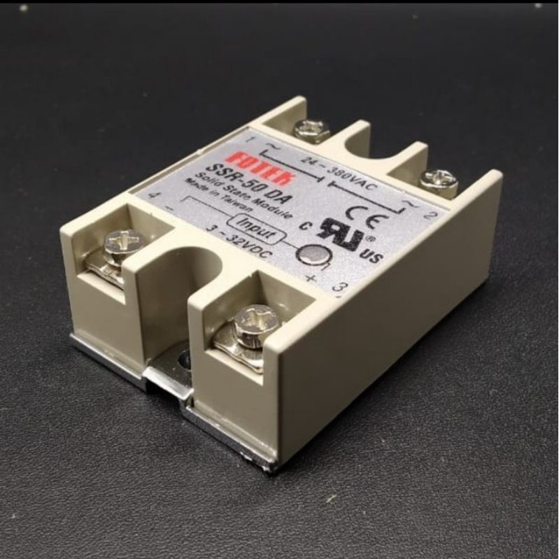 Jual Solid Fotek SSR 50 DA 3-32 V DC 24-380 VAC | Shopee Indonesia