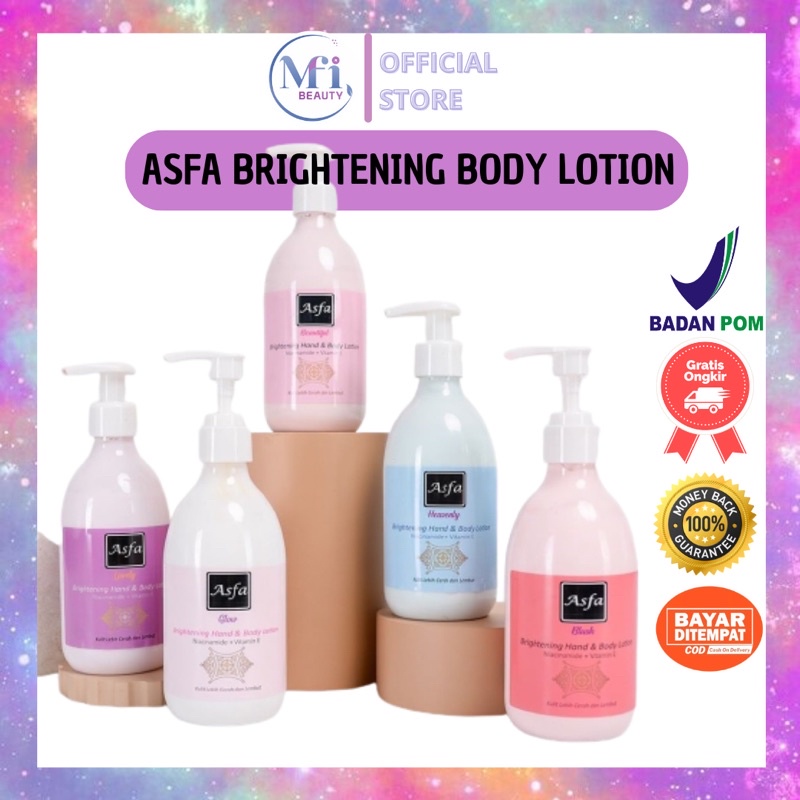 Jual ASFA BRIGHTENING BODY LOTION 300 ml & 130 ml WITH NIACINAMIDE DAN ...