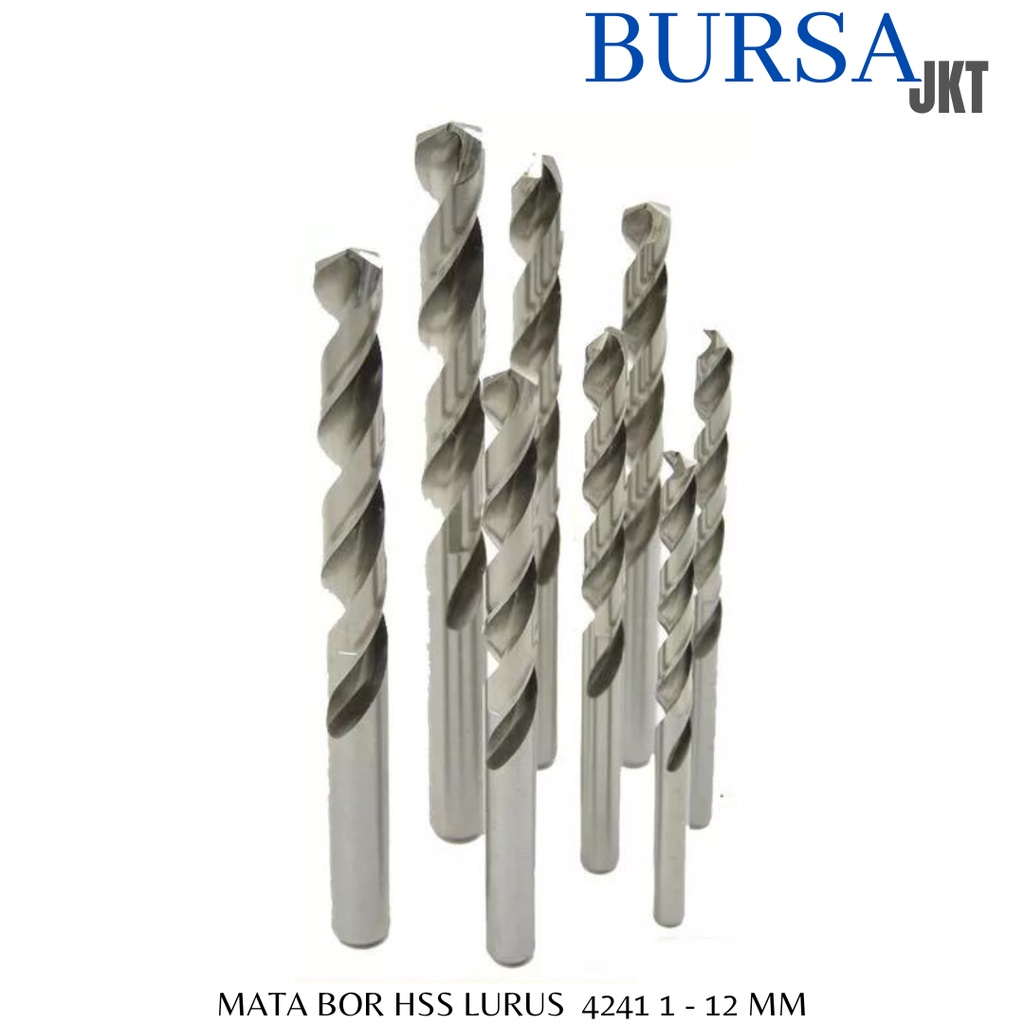Jual MATA BOR HSS BESI BAJA ALUMUNIUM DRILL BIT 4241 1 - 12 MM | Shopee Indonesia