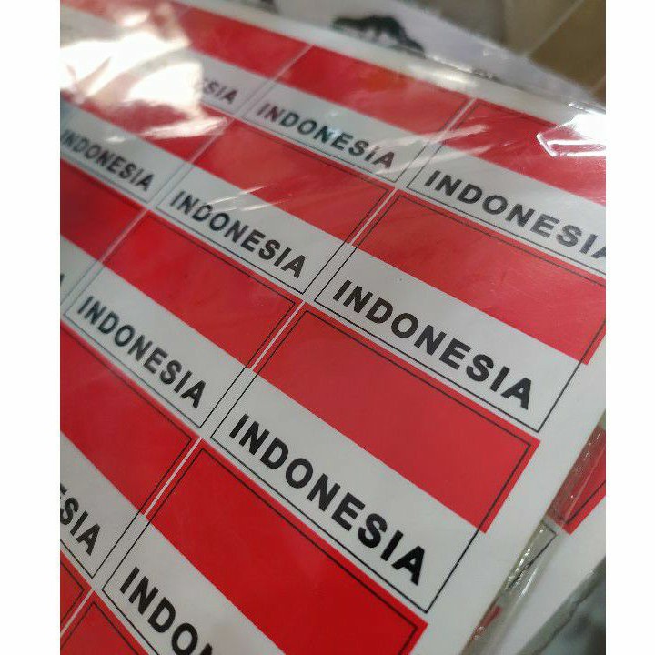 Jual Stiker Mini Indonesia 4x3cm - Stiker Cutting Bendera Indonesia ...