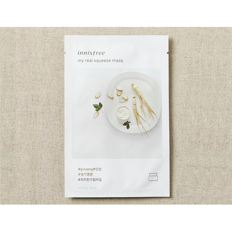 Jual Innisfree My Real Squeeze Mask Sheet - Ginseng | Shopee Indonesia