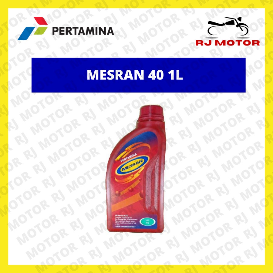 Jual OLI PERTAMINA MESRAN 40 1 LITER OLI MOTOR PERTAMINA ASLI | Shopee ...