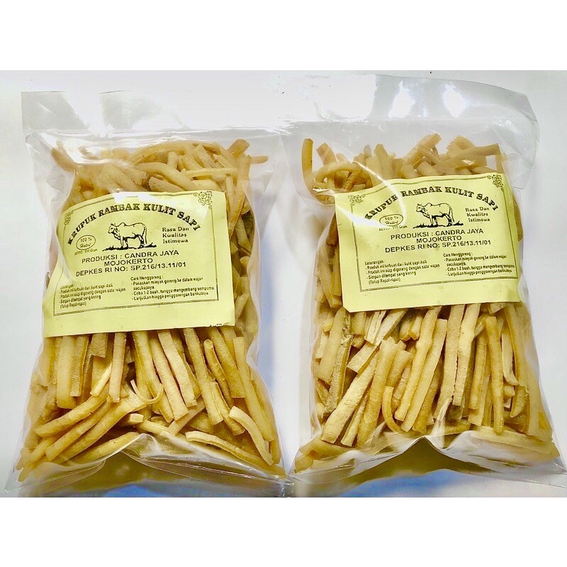 Jual KERUPUK KULIT SAPI / KRECEK RAMBAK SAPI / KERUPUK RAMBAK SAPI ...