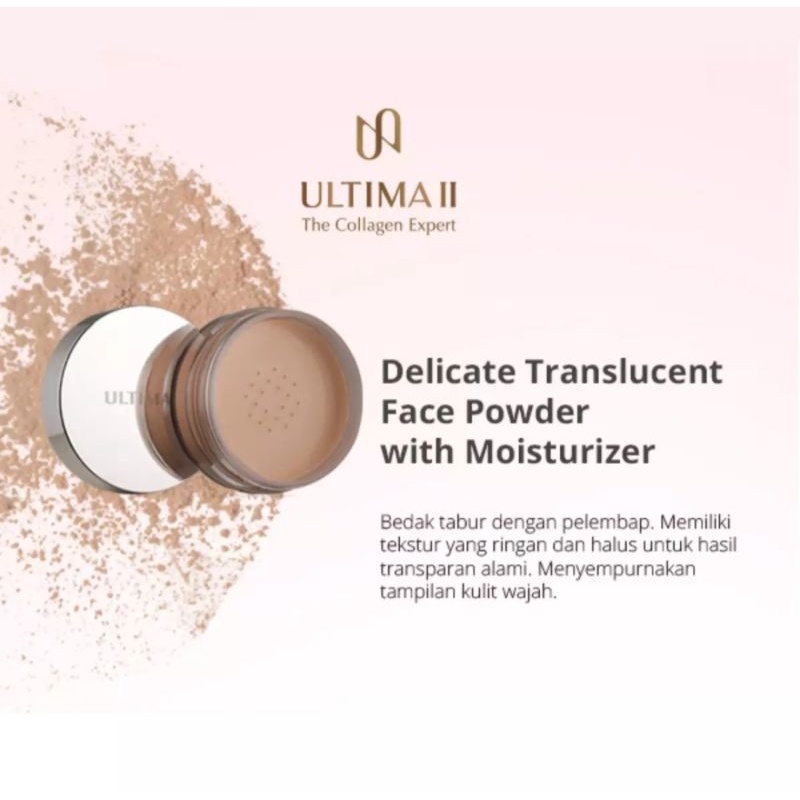 Jual ULTIMA II DELICATE Translucent Face Powder With Moisturizer HALAL ...