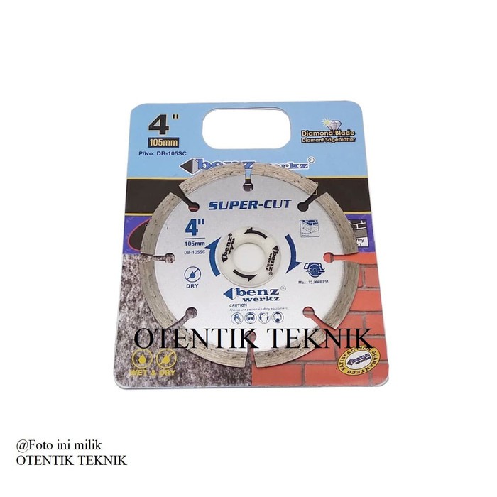 Jual BENZ DIAMOND WHEEL SUPERCUT 4" DRY - MATA PISAU POTONG KERING 4 ...