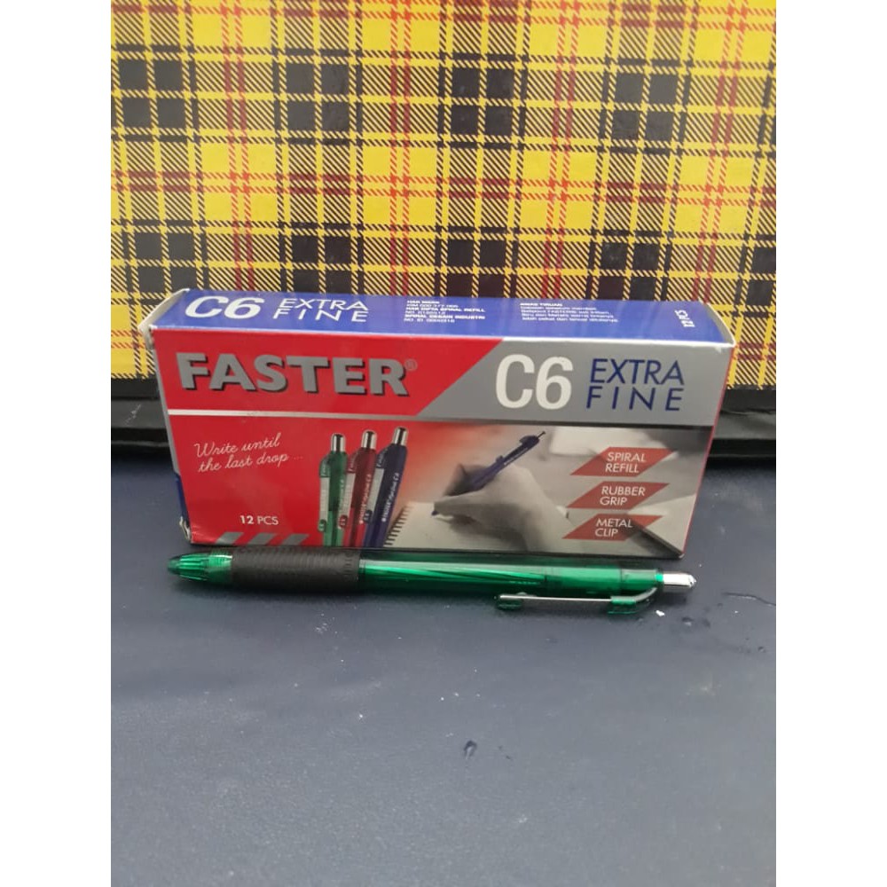Jual Ballpoint Faster C 6 Model Cetek /Box | Shopee Indonesia