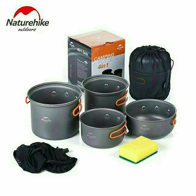 Jual COOKING SET 2-3 ORANG NATUREHIKE NH15T401-G (nesting, panci ...