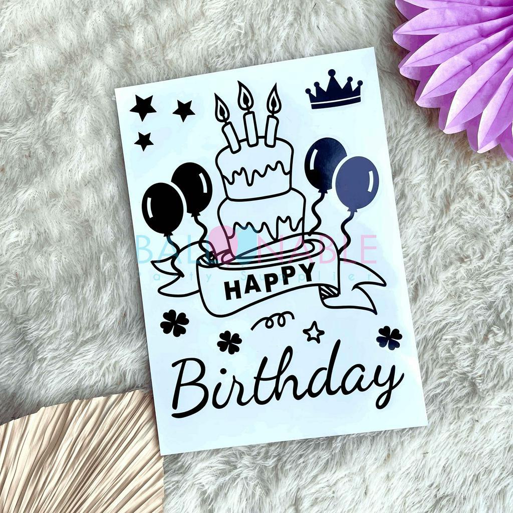 Jual Stiker Ulang tahun / Graduation / Hari Ibu / Hari Ayah Untuk Balon ...