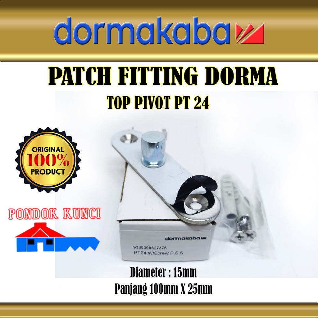 Jual Patch Fitting Dorma PT 24 Universal Light / Top Fitting Dorma PT ...