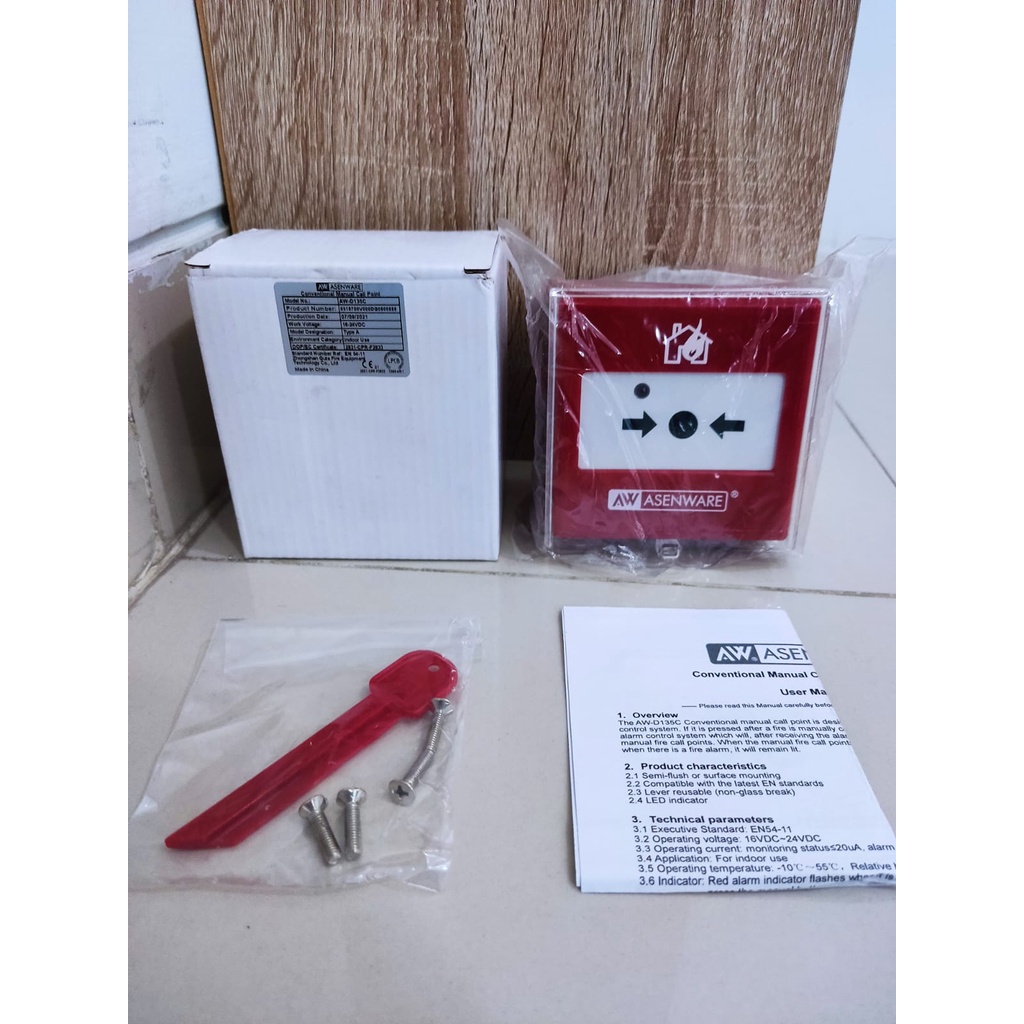 Jual Manual Call Point Push Botton - MCP AW-D135C | Shopee Indonesia