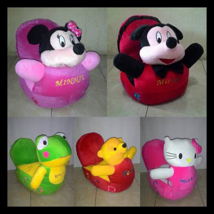 Jual Sofa Odong Boneka Mickey Minnie Pooh Hello Kitty Keroppi ...