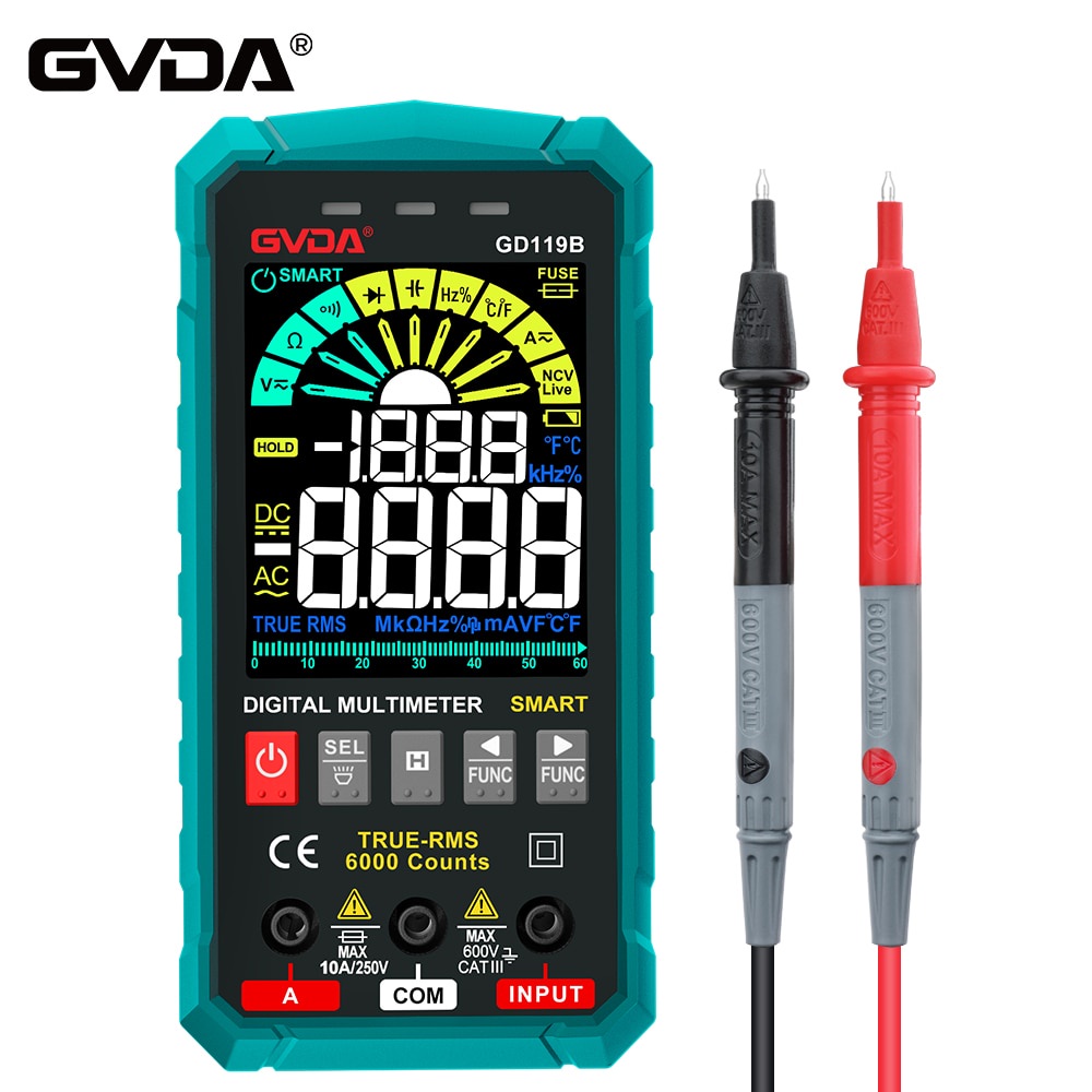 Jual PREORDER GVDA NEW Generation Multimeter Digital 600V Ture RMS AC ...