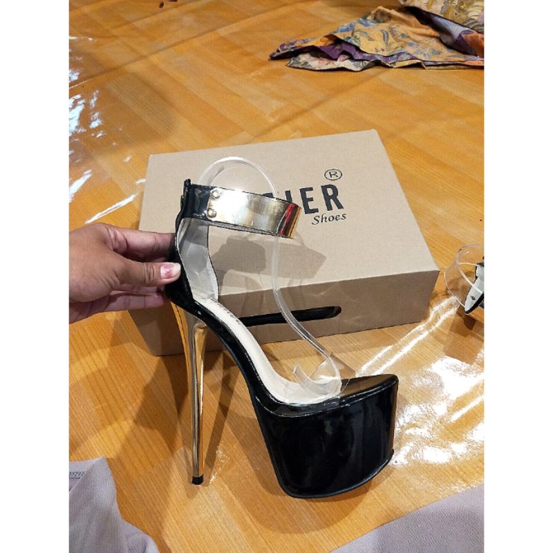 Jual 17cm high heels BARTIER TRANSPARAN IMPORT | Shopee Indonesia