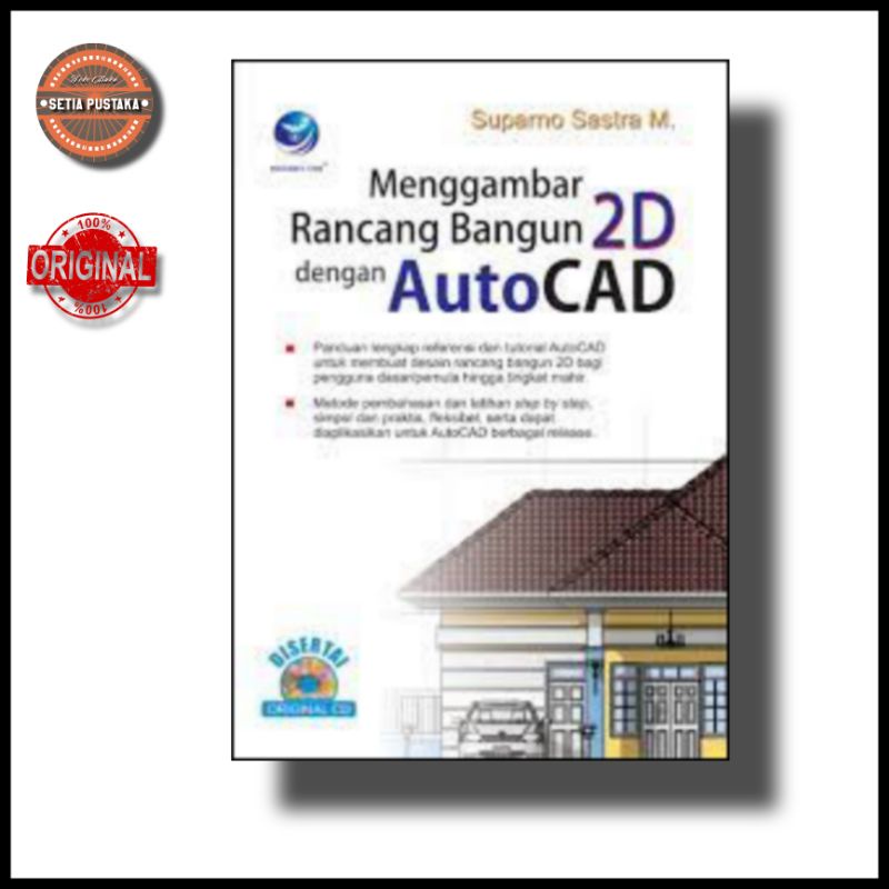 Jual Menggambar Rancang Bangun 2D dengan AutoCAD+cd | Shopee Indonesia