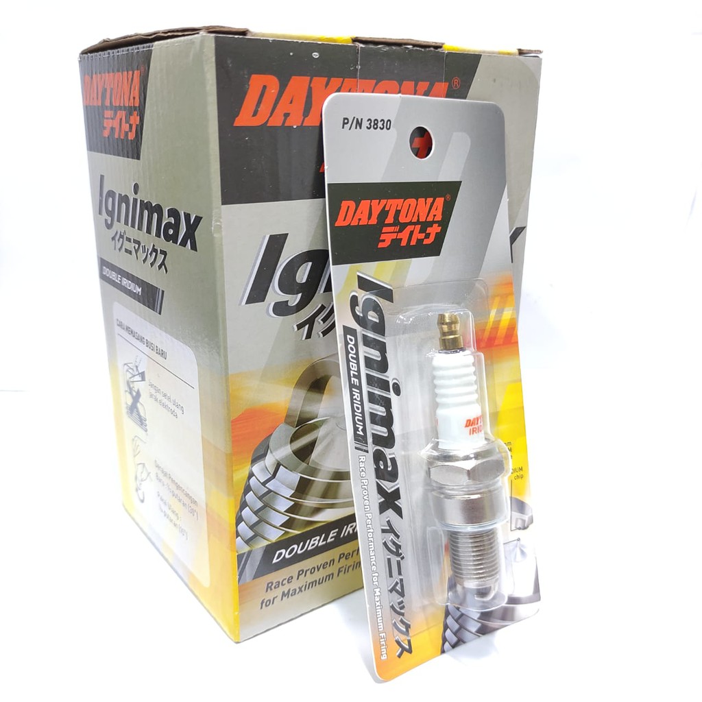 Jual BUSI RACING DAYTONA DOUBLE IRIDIUM NINJA R 150 SATRIA RXZ VESPA 3830 | Shopee Indonesia