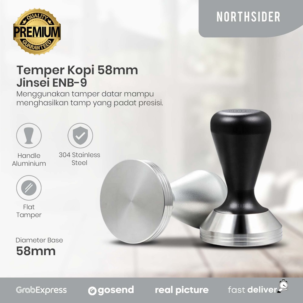 Jual Jinsei Coffee tamper kopi stainless steel 58mm - alat kopi - NB-9 ...