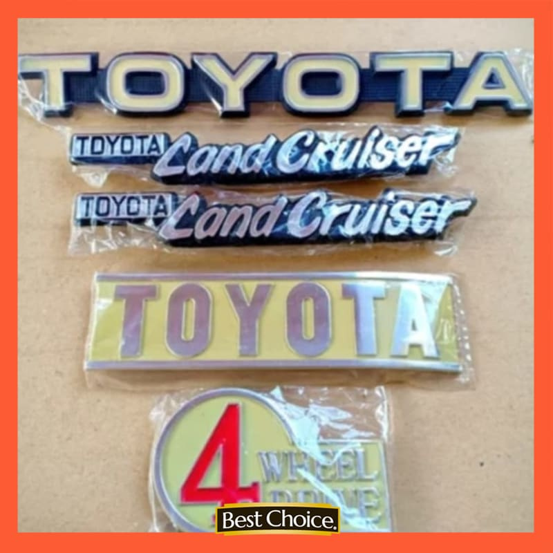 Jual Emblem Set Toyota Landcruiser Hardtop 2F Fj40 Series Bj40 | Shopee ...