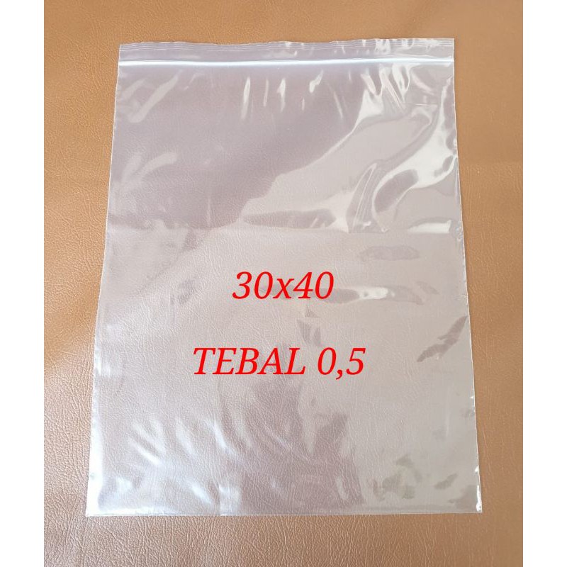 Jual Plastik klip 30x40 / Plastik packing seal Zip lock (10pcs ...