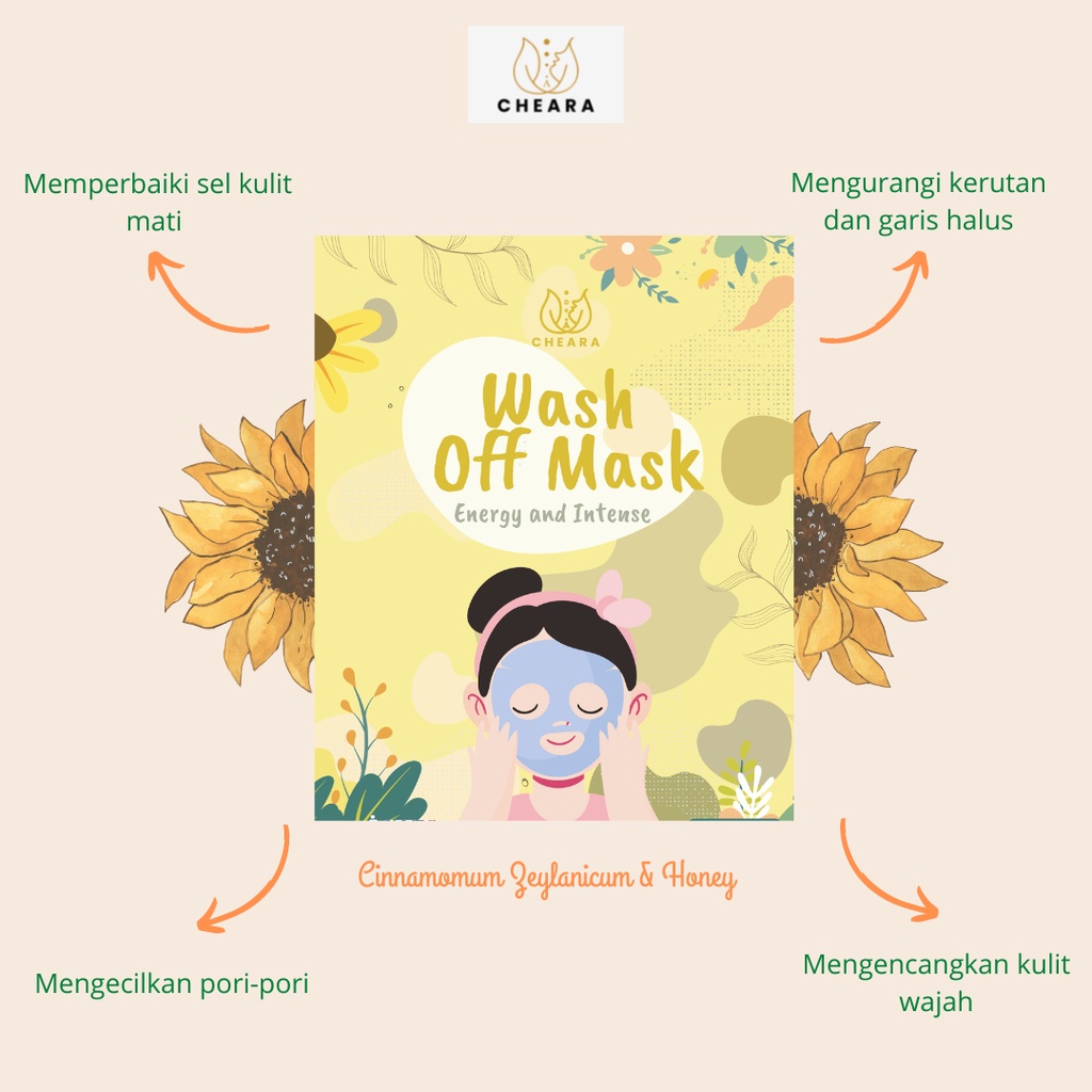 Jual Cheara Wash Off Mask (kemasan 10gram) | Shopee Indonesia
