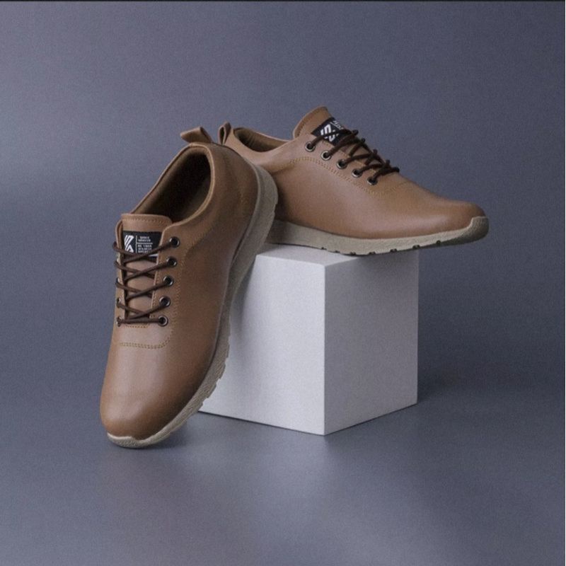 Jual ORIGINAL - Sepatu Wisuda Casual Pria Pantofel Hitam Kasual Kulit ...