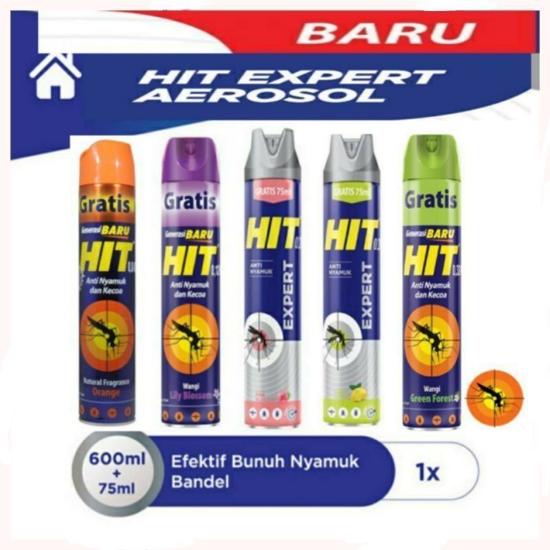Jual HIT SEMPROT NYAMUK DAN KECOA 600 ml + 75 ml | Shopee Indonesia