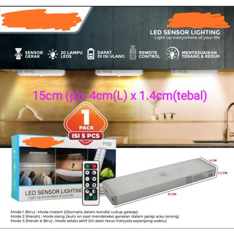 Jual Lampu LED Automatic PLASMA sensor 20cm isi 3set | Shopee Indonesia